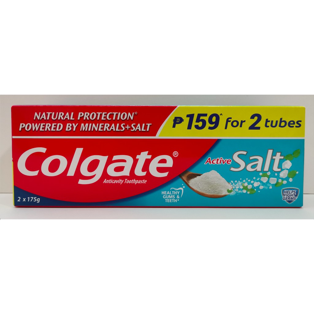 Colgate Active Salt Toothpaste 2 x 175g Twin Pack | Shopee Philippines