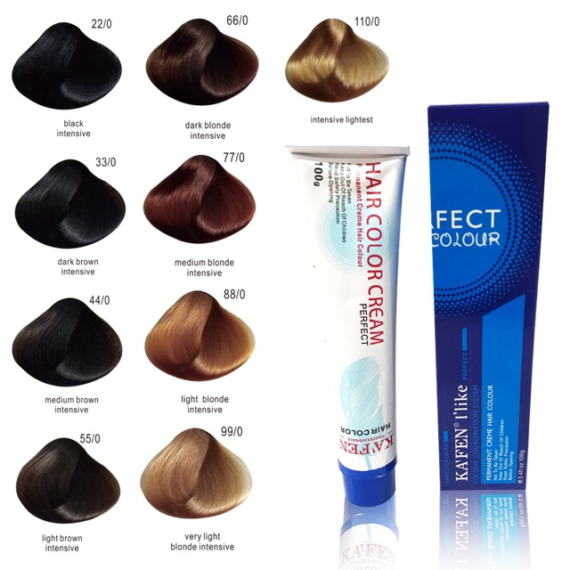 Kafen Hair Color Dye 22/0 33/0 44/0 55/0 66/0 77/0 88/0 99/0 110/0 ...