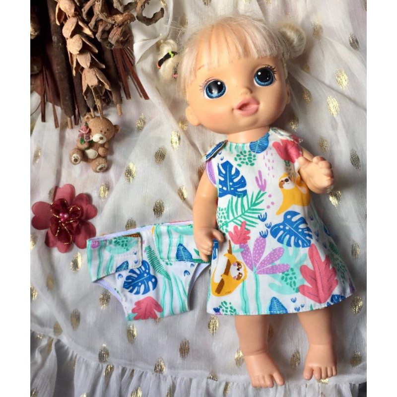 Baby Alive Clothes/Baby Alive Reversible Dress witn Matching Diaper ...