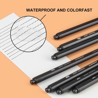 Seamiart [Ready Stock] 10pcs Black Pigment Liner Needle Waterproof ...