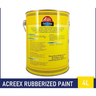 DAVIES ACREEX RUBBERIZED FLOOR COATING CHLORINATED RUBBER BASE TOPCOAT ...