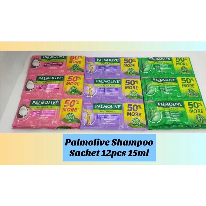 Palmolive Naturals Shampoo Sachet 15ml 11+1 (1 dozen) | Shopee Philippines
