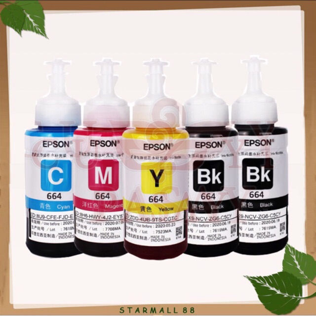 Epson Original ink 664 (1 set 70ml 2BLK , C, M , Y ) | Shopee Philippines