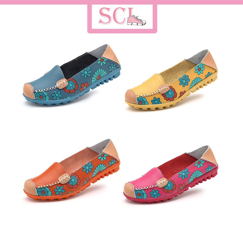 [SCL] [Ready Stock][4 Color]Women's Casual Slip-on Loafers Shoes Flat ...