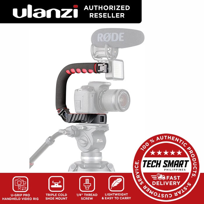 ULANZI U-Grip Pro Handheld Video Rig Steadicam with Triple Cold Shoe ...