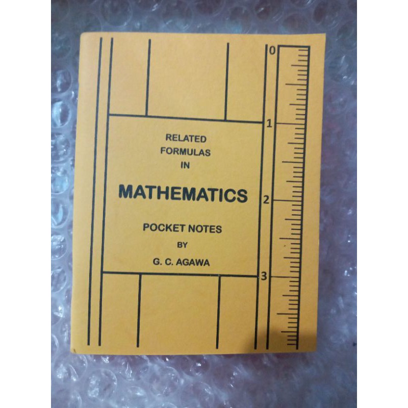 RELATED FORMULAS IN MATHEMATICS (POCKET NOTES) | Shopee Philippines