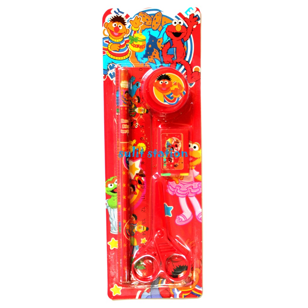 12sets SESAME STREET 5in1 SCHOOL STATIONARY GIFT SET PARTY GIVEAWAYS ...