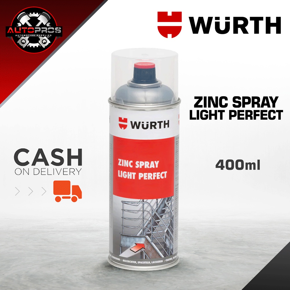 WURTH LIGHT PERFECT ZINC SPRAY 400ML | Shopee Philippines