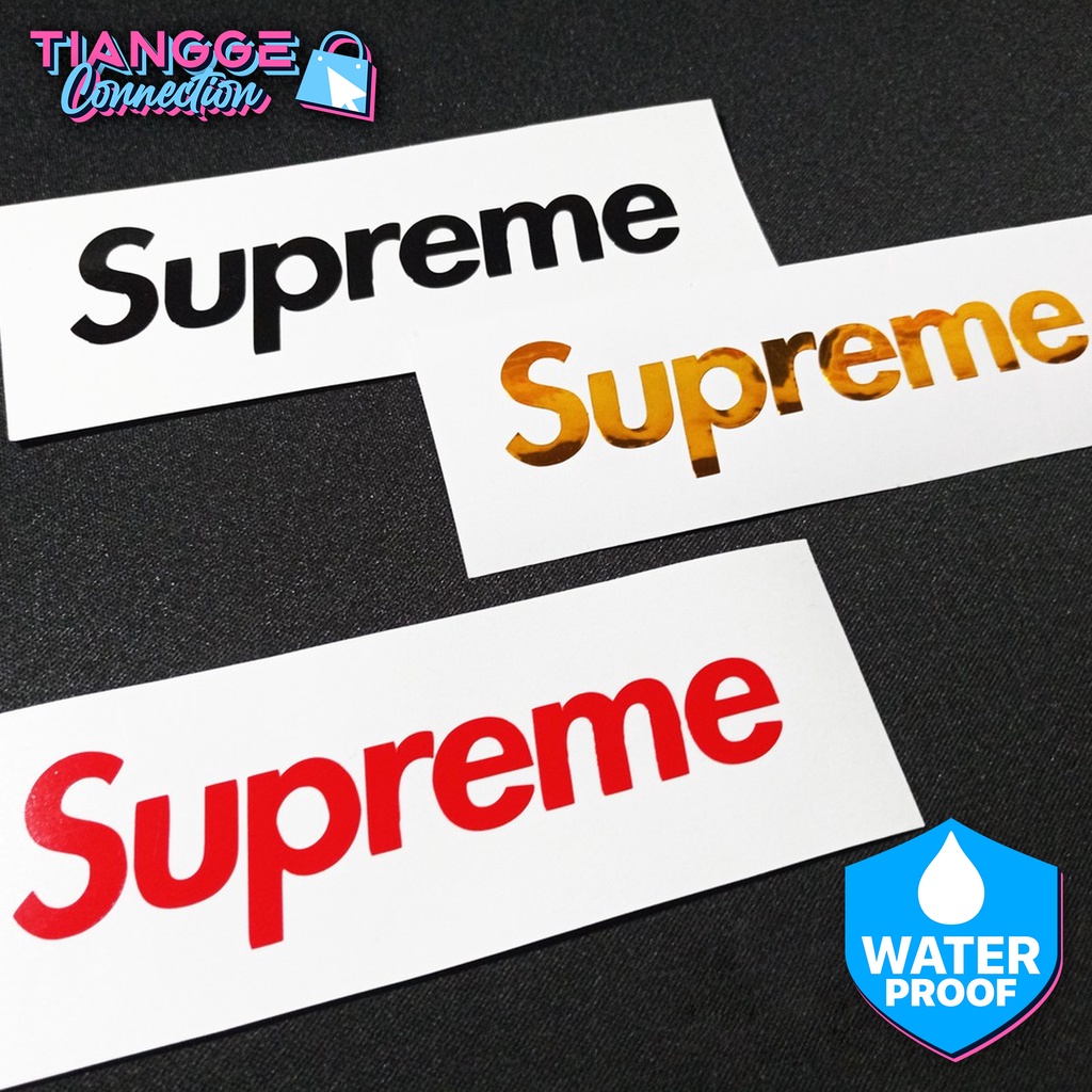 Supreme WATERPROOF STICKER VINYL decal for cellphone laptop car window ...