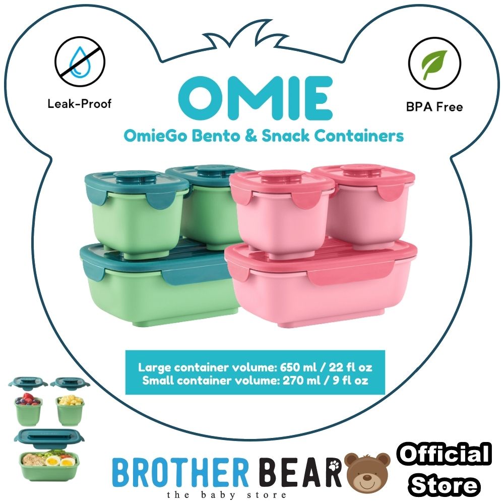 OMIEGO Bento & Snack Containers BROTHER BEARTM | Shopee Philippines