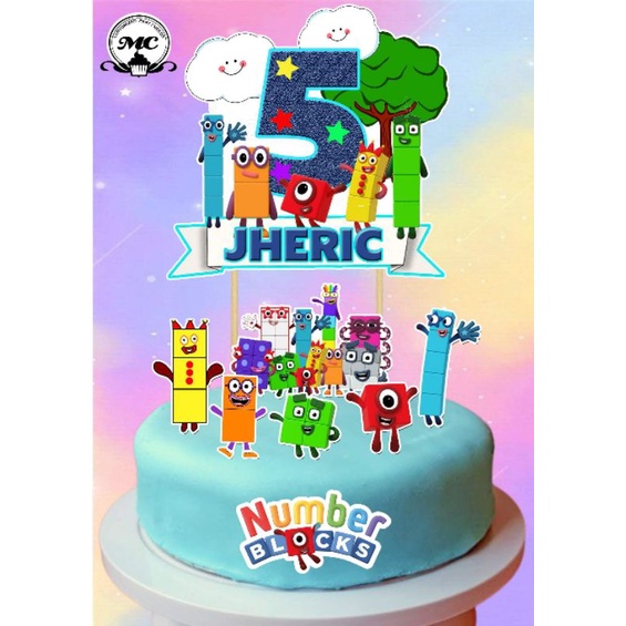 Number Blocks Cake and Cupcake Topper | Shopee Philippines
