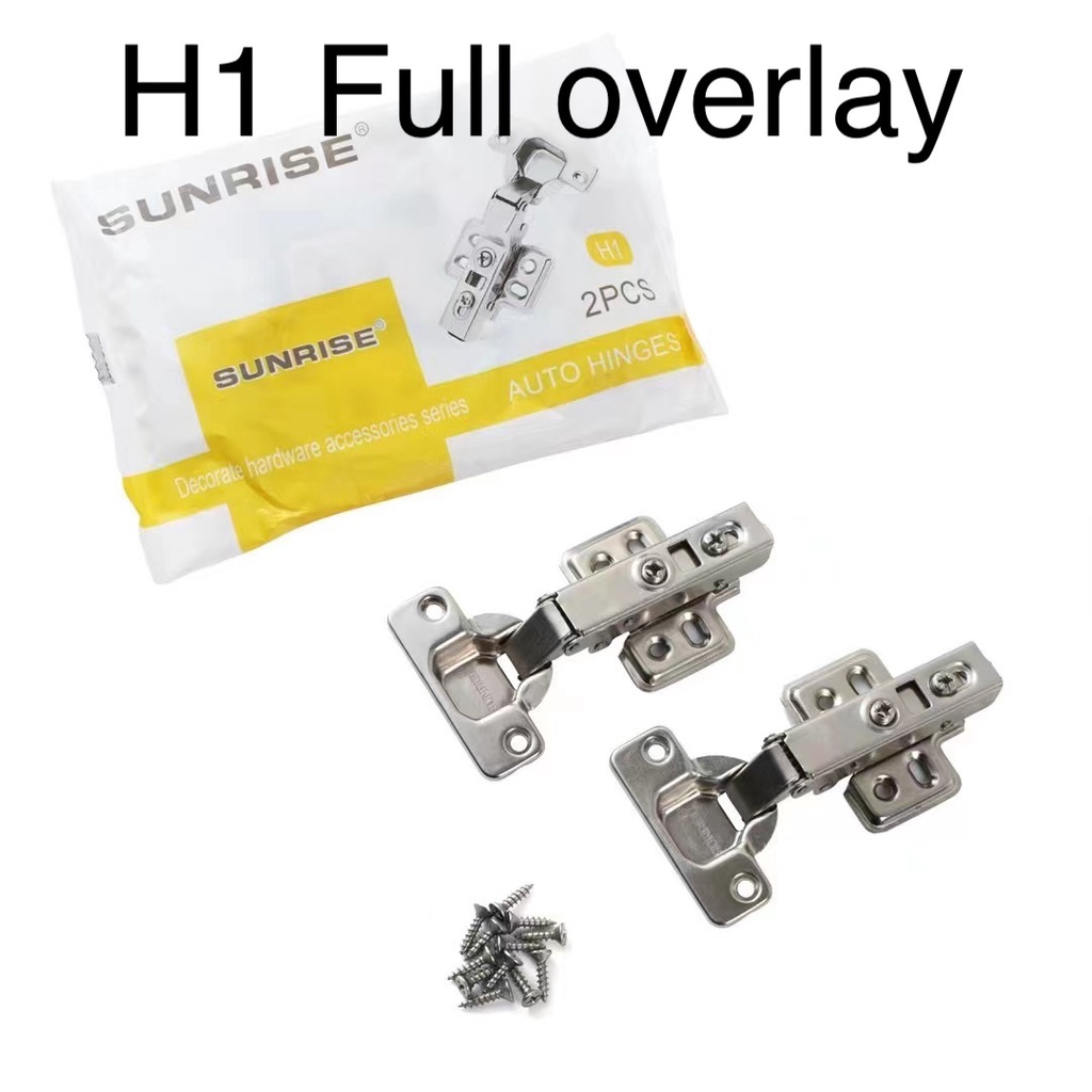 sunrise 2pcs Hydraulic soft close Concealed Hinges Regular for Cabinet DIY (one pair ) | Shopee ...
