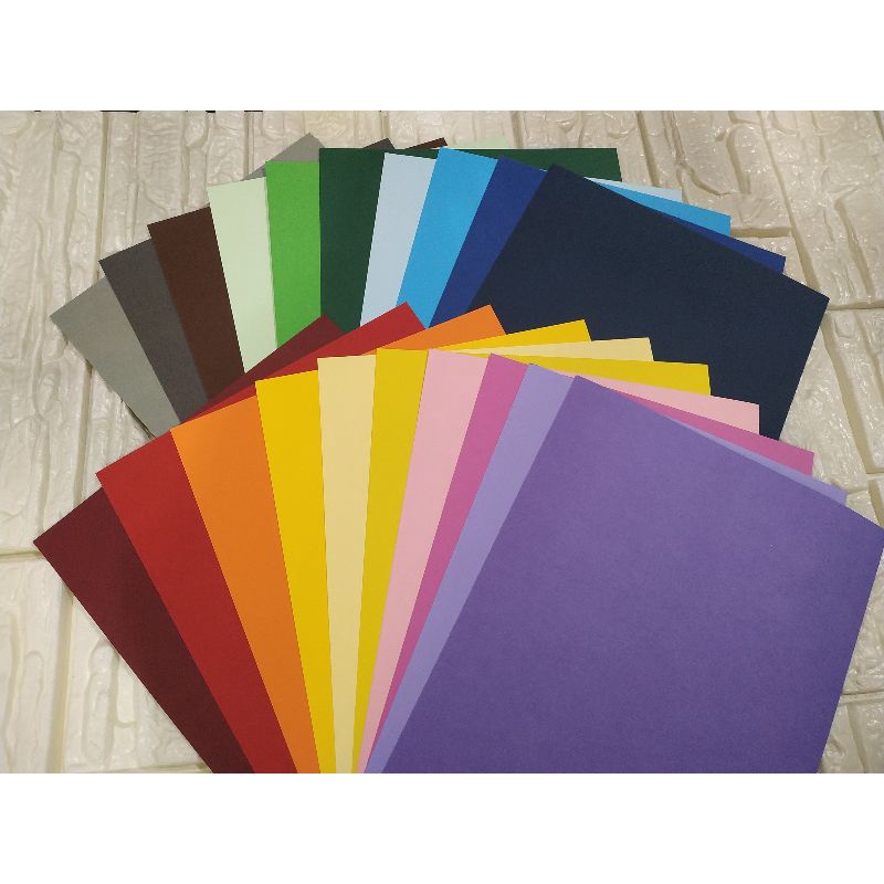 230GSM Smooth Plain Matte Colorboard/Cardstock A4 | Shopee Philippines