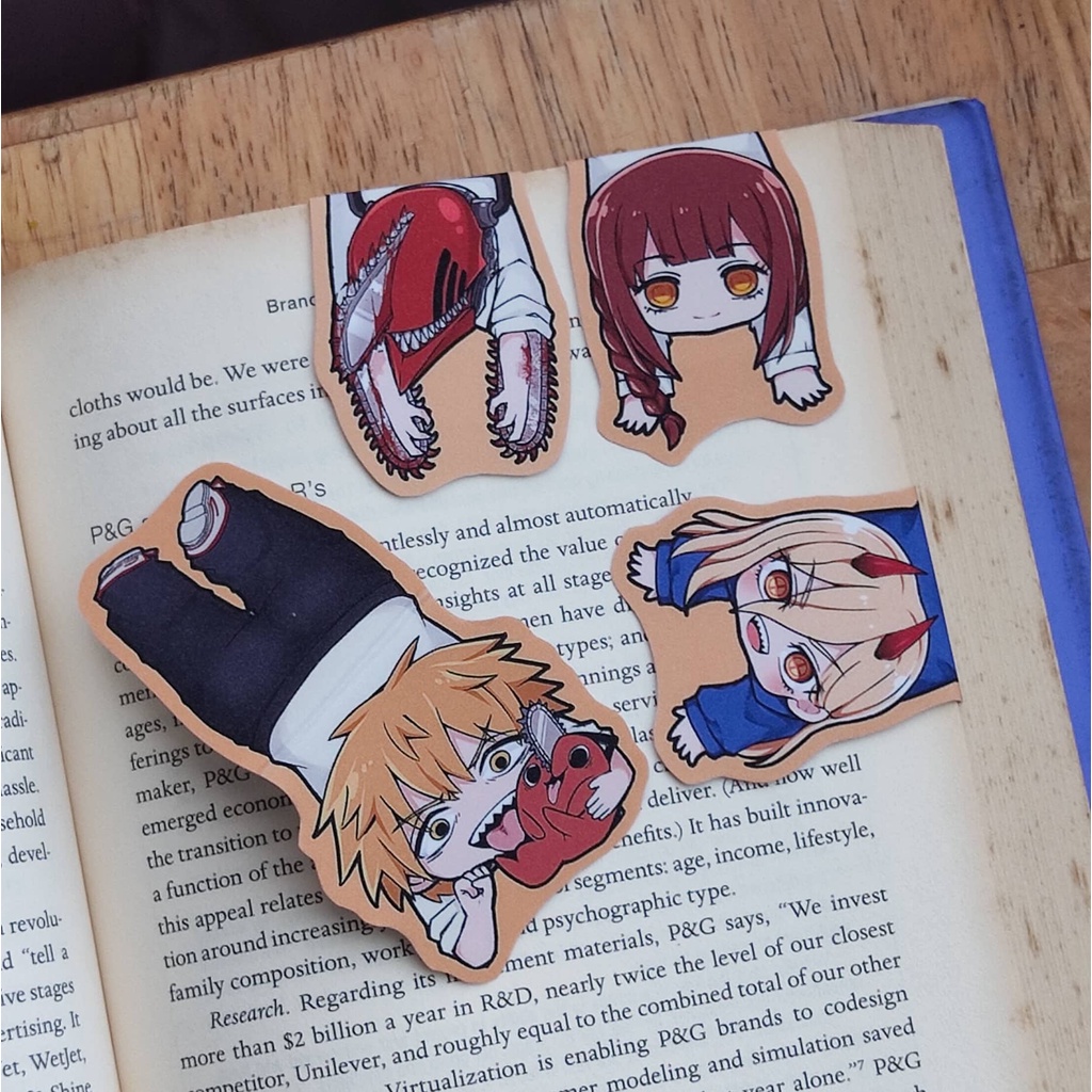 Chainsaw Man Magnetic Bookmarks | Shopee Philippines