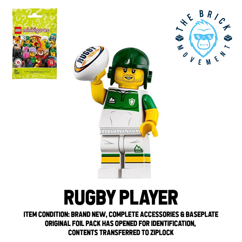LEGO® Collectible Minifigure Series 19: Rugby Player Minifigure ...