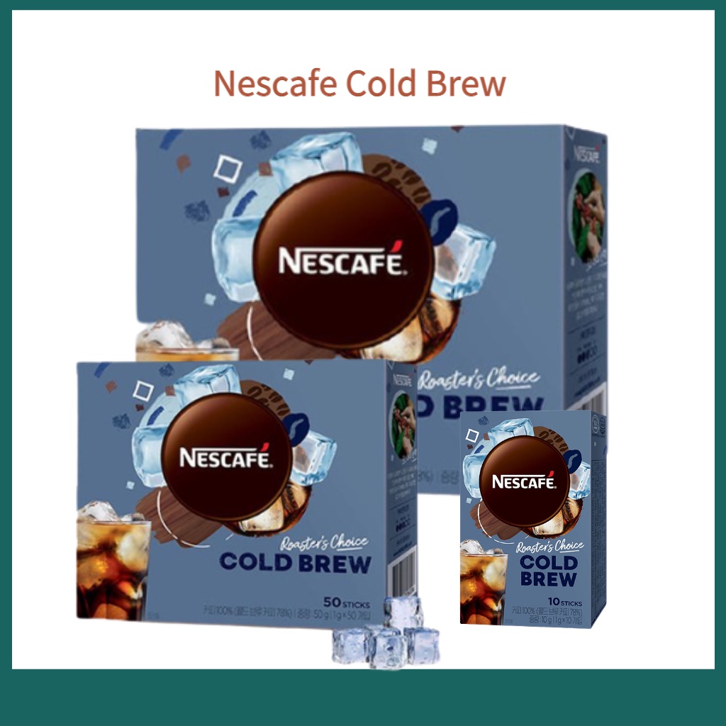 Nescafe Cold Brew Ice Coffee 1g (10T/50T/60T) Korean Coffee Stick Black ...
