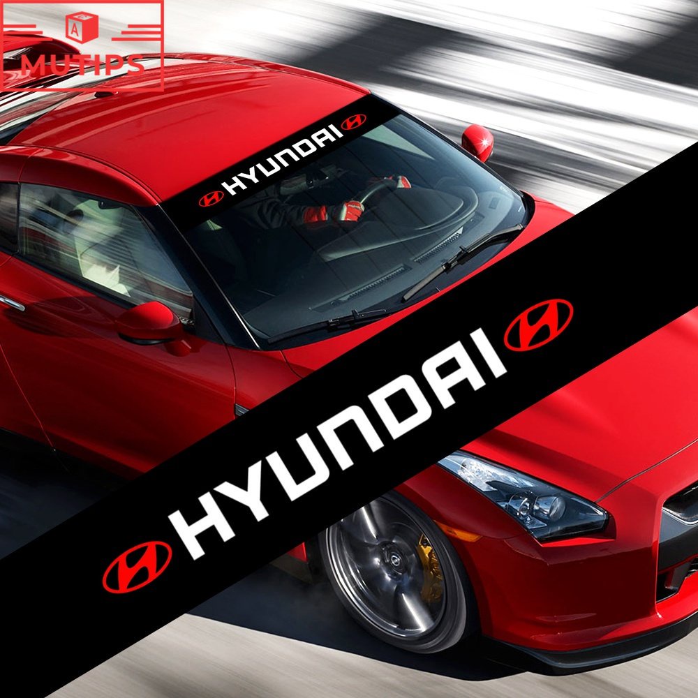 Hyundai Car front and rear window windshield PVC sticker waterproof ...