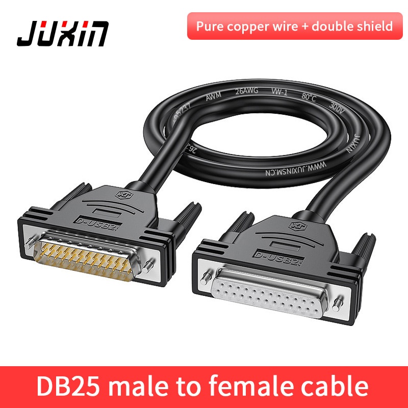 DB25 Parallel Cable Male to Male Female For Laser Printer DB25 Pin Converter Extension Cable 1 ...