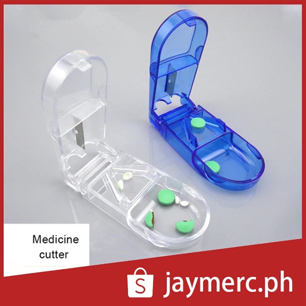 Portable Small Pill Cutter Box Medicine Box Pill Splitter Medicine Pill ...