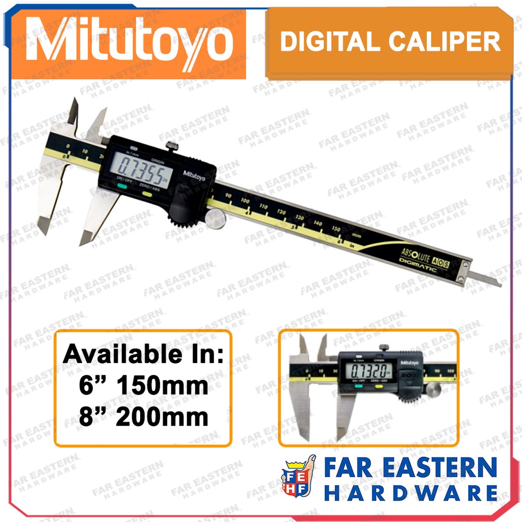 MITUTOYO Digital Digimatic Caliper 6" 150mm | 8" 200mm Made in Japan | Shopee Philippines
