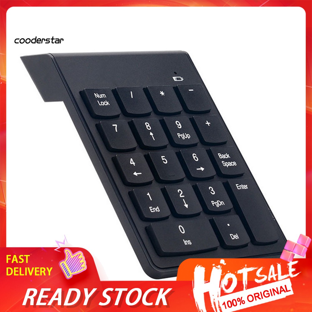 WDP Mini 2.4G Wireless Wired 18 Keys Keyboard Numeric Keypad Numpad for ...