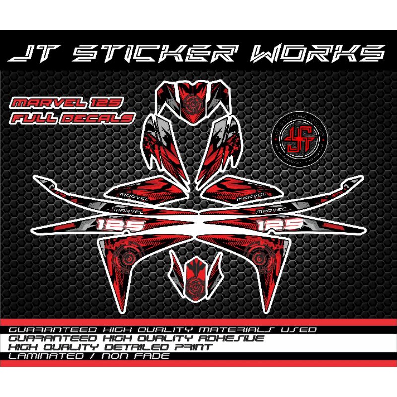 MARVEL 125 FULL DECALS | Shopee Philippines
