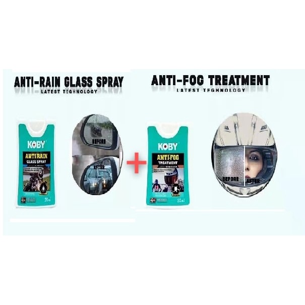 ANTI-FOG Treatment / ANTI-RAIN Glass Spray - KOBY 2OmL | Shopee Philippines