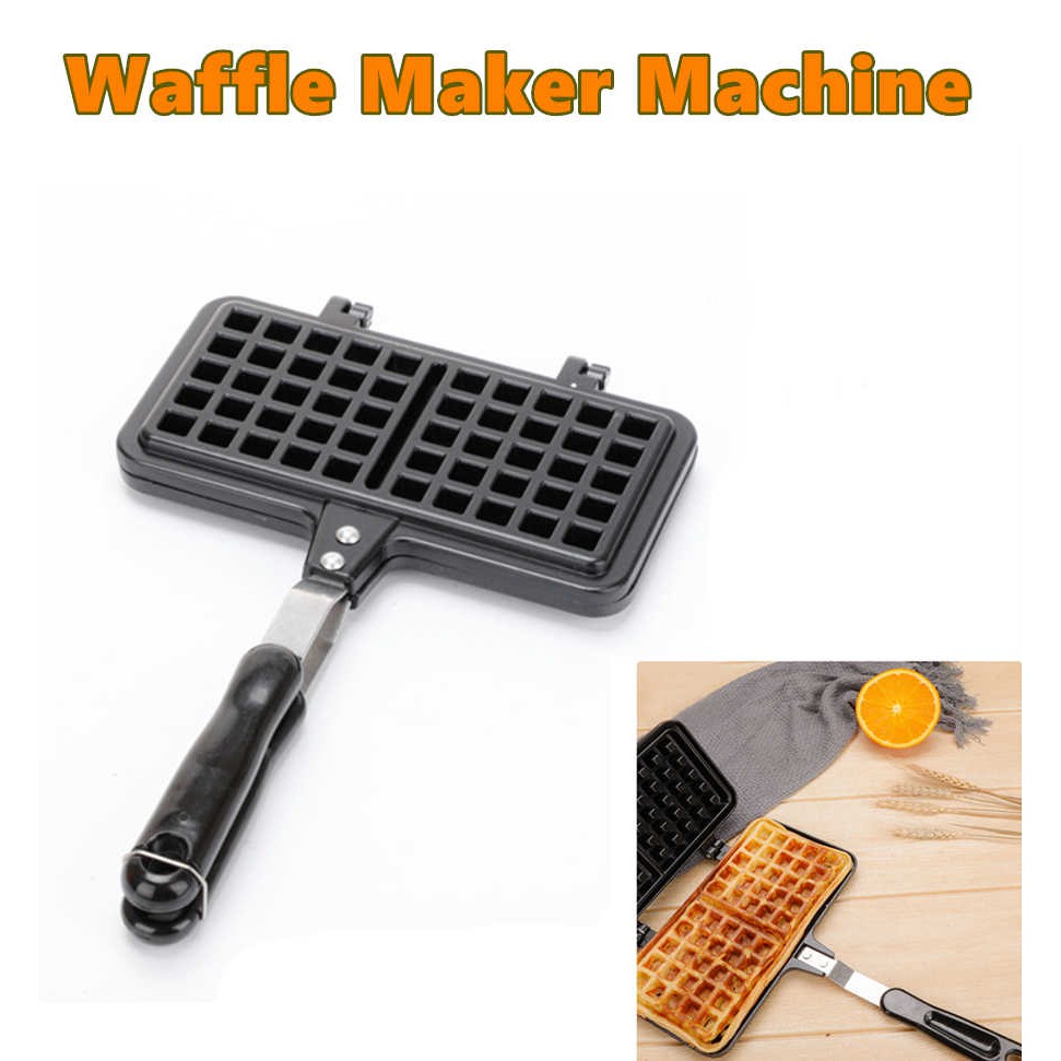 Rectangle Waffle Iron, Non-stick Waffler Double Belgian Waffle Maker ...