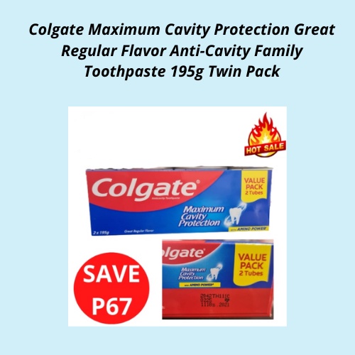 Colgate Maximum Cavity Protection Great Regular Flavor Anti-Cavity ...
