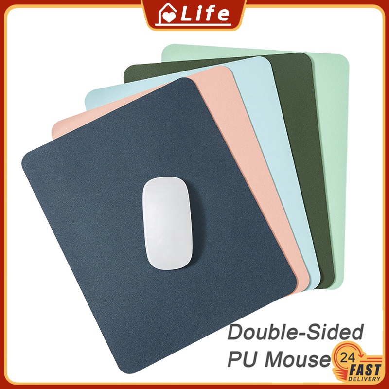 Double-Sided Waterproof PU Leather Mouse Pad Desk Pad Gaming Mouse Pad ...