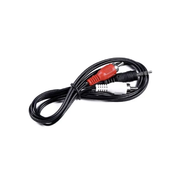3.5mm Mini Stereo Aux Cable to 2 RCA Jack 2 in 1 for Audio | Shopee ...