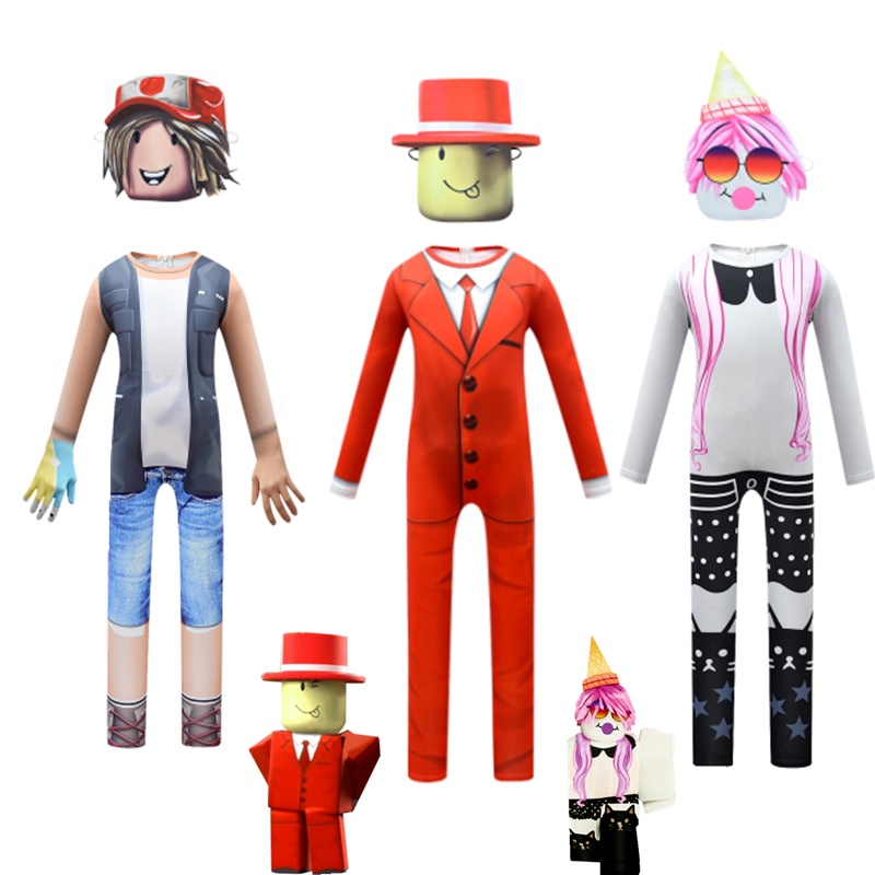 Roblox Halloween Costume for Kids Anime Pocket Devs Cosplay Bodysuit ...