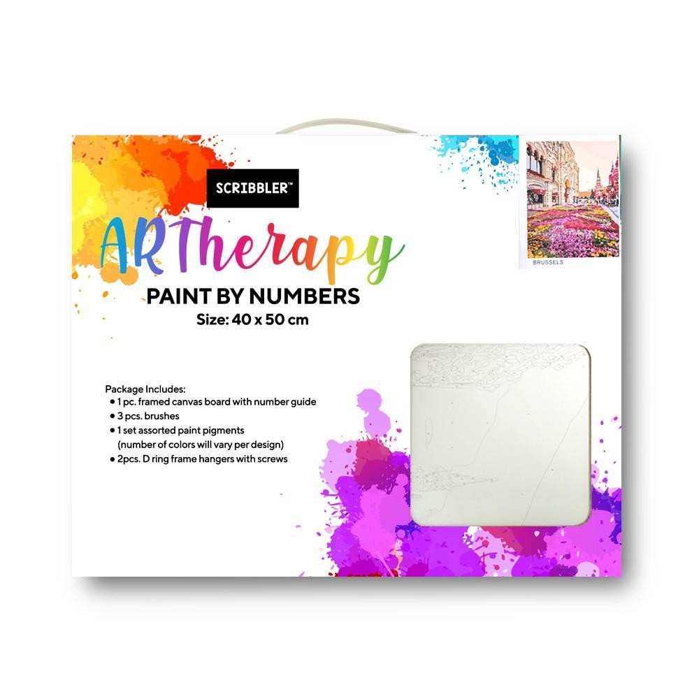 SCRIBBLER Artherapy Paint by Numbers 30x40cm Frame2 | Shopee Philippines
