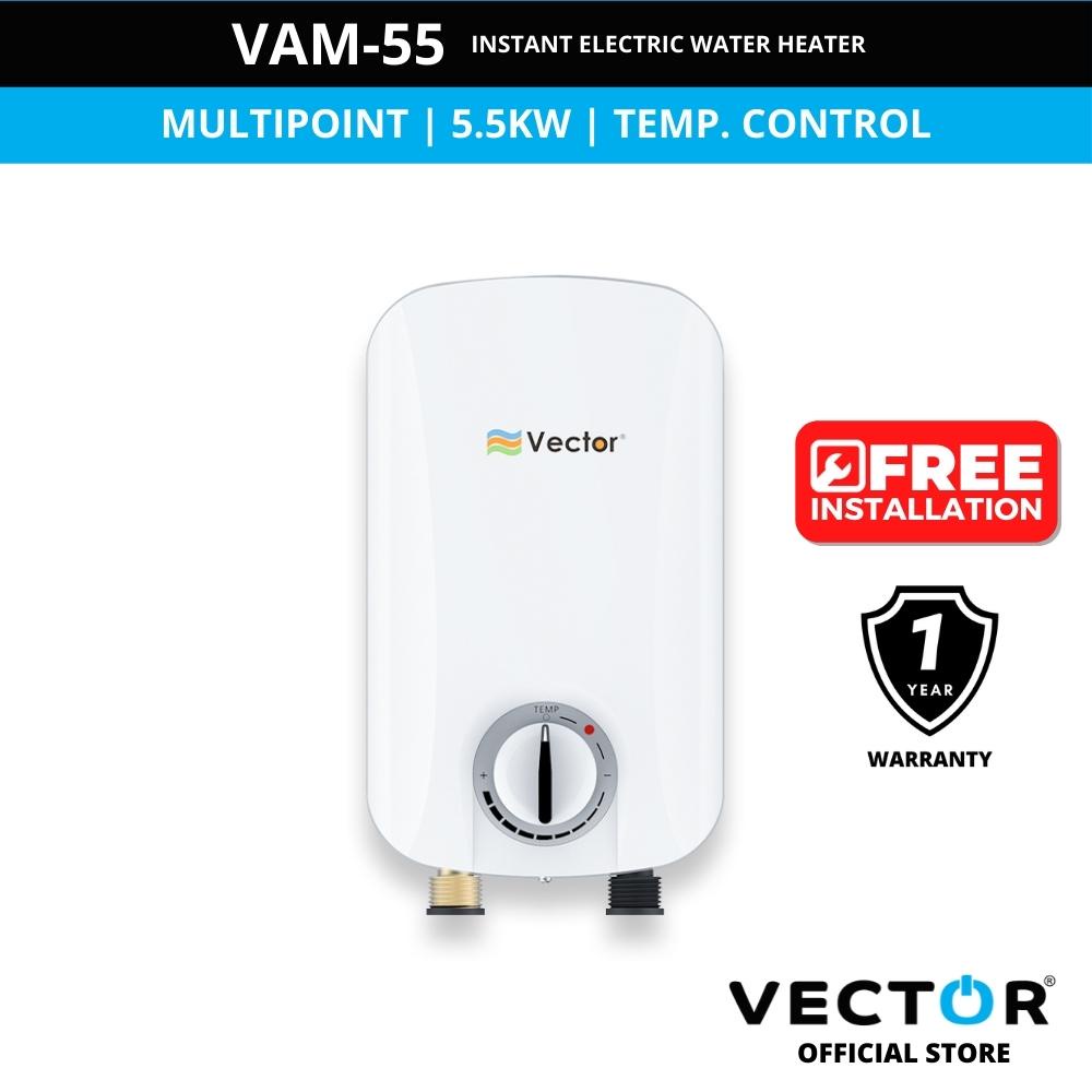 Vector VAM-55 5.5kw Instant Multipoint Water Heater | Shopee Philippines