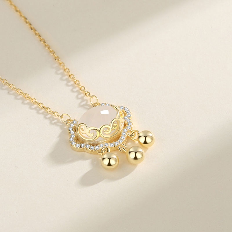 Necklace womanXiangyun Ping An Lock Ruyi Necklace Female Sterling ...