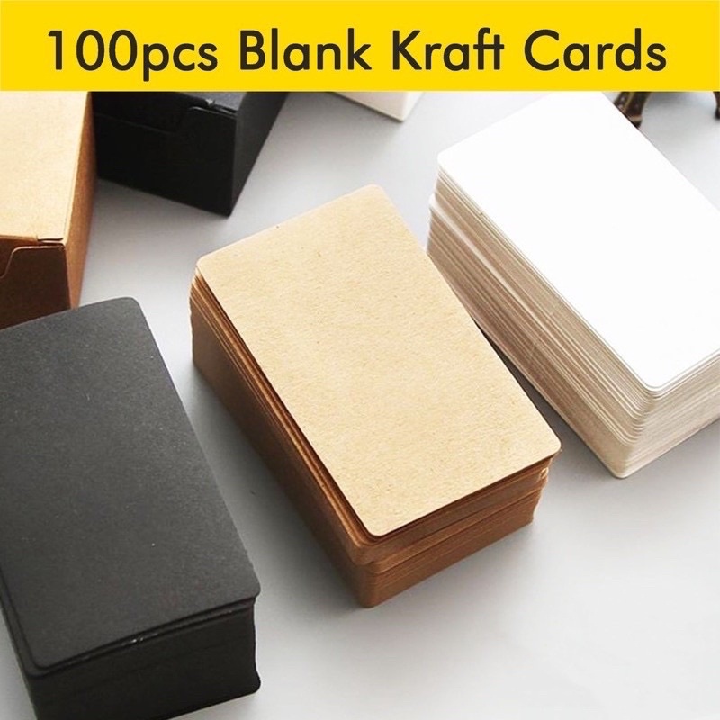 Blank Kraft Cards (craft cards) | Shopee Philippines