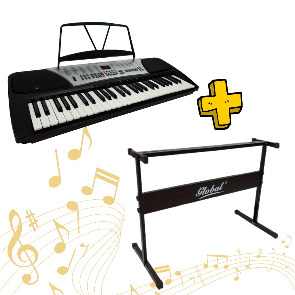 Global GL - 444 54 Key Electronic Keyboard w/ D - Stand | Shopee Philippines