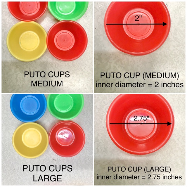 PUTO CUP / PUTO MOLDER / PLASTIC PUTO CUPS by 12's / CRESCENT BRAND ...