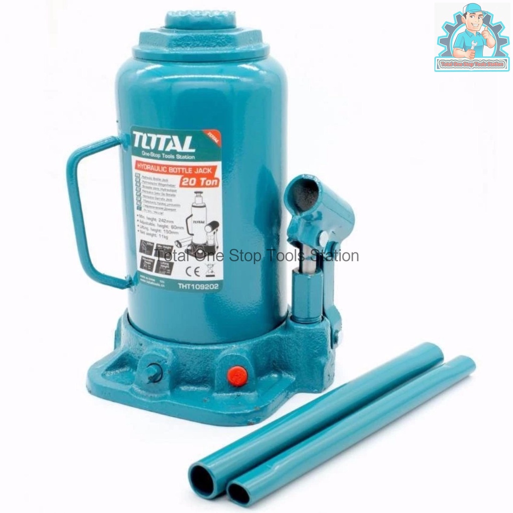 TOTAL Hydraulic bottle jack 20ton Premium Industrial TOOLS Auto Repair ...