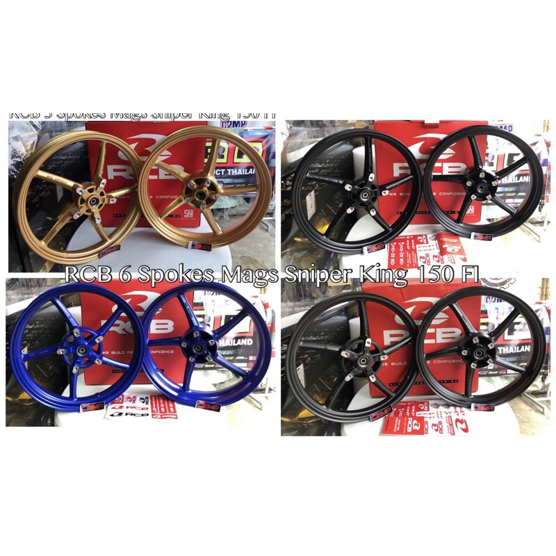 RCB 5 Spokes Mags Sniper MX King 150 FI | Shopee Philippines