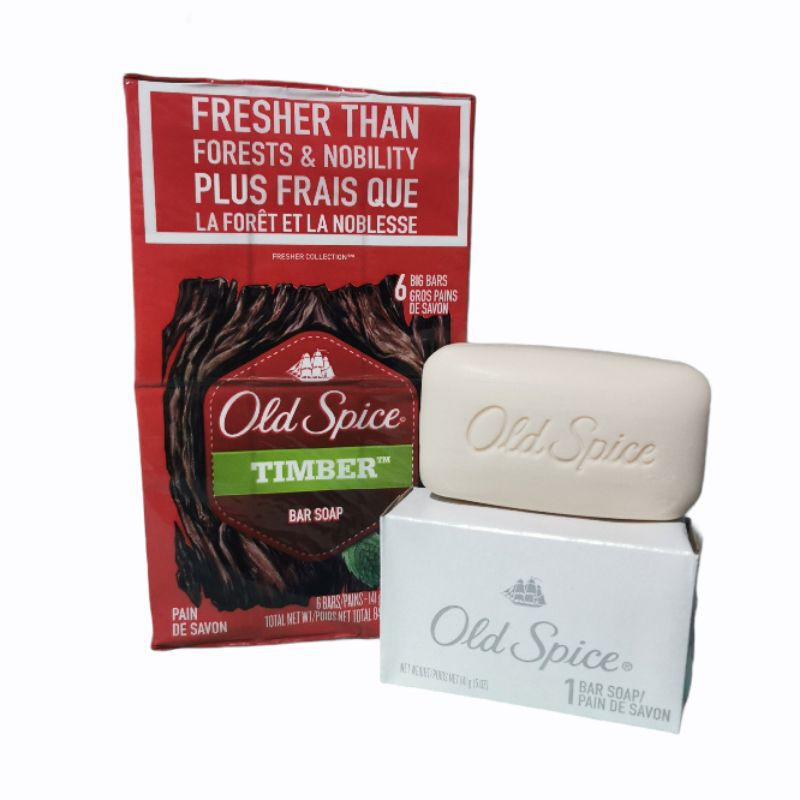 Imported Original Old Spice Swagger Timber Soap In 141g X 6 Big Bars