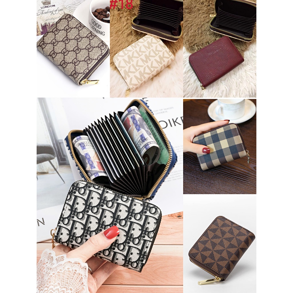 Credit Card Wallet Card Holder Wallet Women Men atm ID Card Case Coin ...