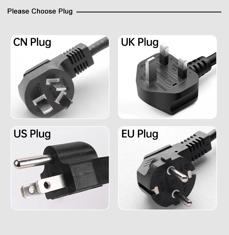 AMPCOM Universal PDU Power Strip Switcher 8 Outlets 1U 220-250V 10A/16A Copper Material with ...