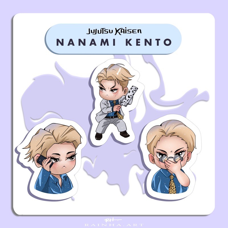Nanami Kento Matte Vinyl Stickers Jujutsu Kaisen | rainha.art | BeeCost