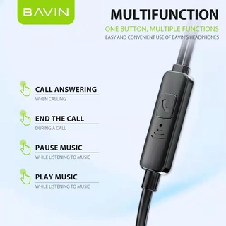 BAVIN HX855 Headset 3.5mm Jack Heavy Bass HiFi Sound Quality Wired ...