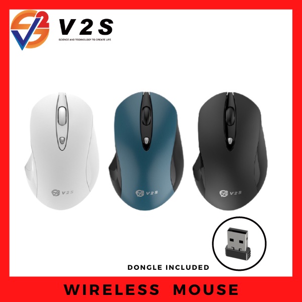 V2S WM202 Wireless Mouse 2.4G Accurate Control Gaming Smart Power ...