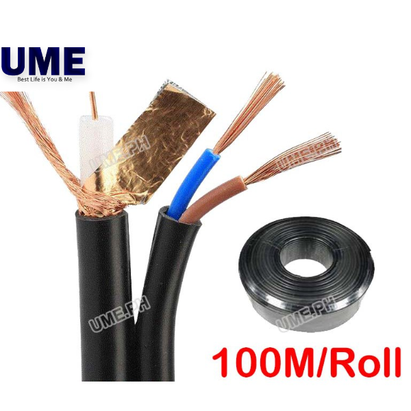 UME CCTV Coaxial RG58 Siamese Cable 100m/roll COD | Shopee Philippines