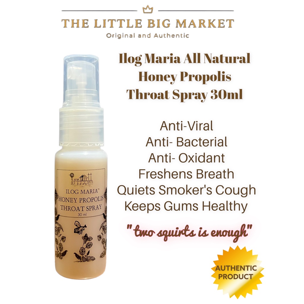 Ilog Maria Honey Propolis Throat Spray 30ml | Shopee Philippines