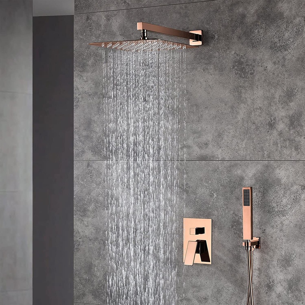 Rose gold showers set constant concealed control concealed embedded ...