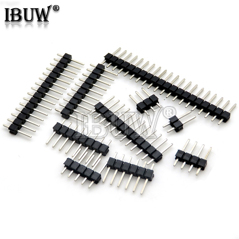 10pcs 2.54mm Single Row Male 2~40P Breakaway PCB Board Pin Header ...